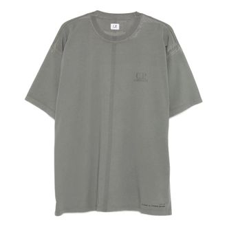 C.P. Company Bedruckte Kurzarm-Jersey-T-Shirts - - Tops - Herren - Grau - 2XL