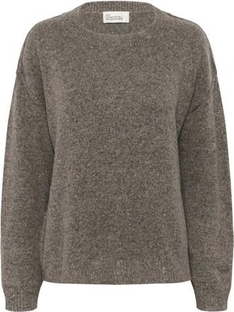 MY ESSENTIAL WARDROBE Femme, Pulls, Brun, Taille: 44 FR Tricot &agrave; col rond