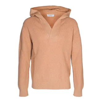 Laneus Homme, Sweatshirts et sweats &agrave; capuche, Beige, Taille: L Sweat &agrave; capuche &agrave; col en V