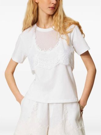 Twinset Femme, Tops, Blanc, Taille: 36 FR T-shirts et Polos