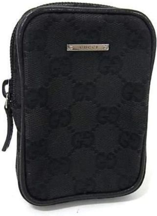 Gucci unisex, Pre-owned, Noir, Taille: ONE Size Portefeuille en toile Pre-owned