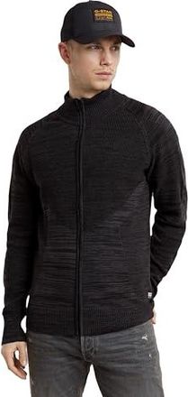 G-Star G-Star Homme Pull 3D Biker Zip Through Knitted, Multicolore (dk black/asfalt D25070-C259-7242), L