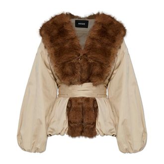 Rotate Jacke mit G&uuml;rtel - - Jackets - Damen - Beige - 2XS