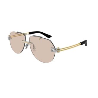 Bottega Veneta unisex, Accessoires, Gris, Taille: 59 MM Bv1342S Lunettes de soleil