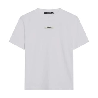 Jacquemus Femme, Tops, Blanc, Taille: 42 FR Le T-shirt Gros-Grain