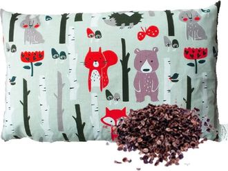 Generic Gesunder Schlaf Buchweizenkissen Kissen mit Buchweizenschale mit Reißverschluss, Buchweizen, orthopädisches Naturkissen, mit Innen- und Außenkissenbez