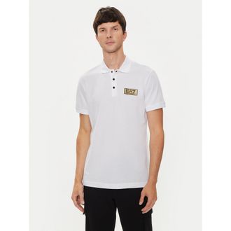Emporio Armani Poloshirt 3DPF02 PJ5AZ 1100 Wei&szlig; Regular Fit