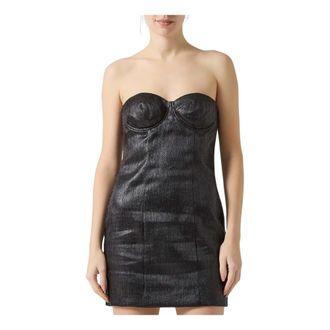 Federica Tosi Femme, Robes, Noir, Taille: 38 FR Abito bustier
