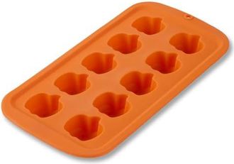 Zenker Mini-Kürbis Schokoform/Eiswürfelform - 10er Halloween Backform aus Silikon, orange, spülmaschinengeeignet - Optimal für kreative Leckereien