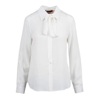 Max & Co. Femme, Blouses et Chemises, Blanc, Taille: 38 FR Ateneo Shirt