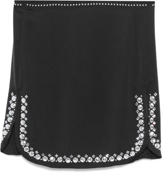 Paco Rabanne Femme, Jupes, Noir, Taille: 38 FR Mini-jupe &agrave; clous