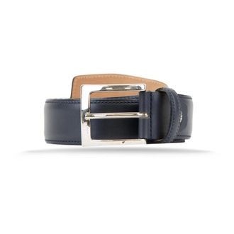 Alviero Martini 1A Classe Herrenlederg&uuml;rtel mit ikonischem Design - - Accessories - Herren - Blau - 125 CM