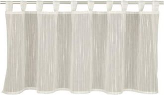 Gardinia Sehlbach Bistrogardine Struktur Uni, Weiß, 140 x 48 cm Bistrogardine, Transparenter Stoff, Elegante Ausstrahlung, Einfache Dekoration, Öko-Tex Zertifi