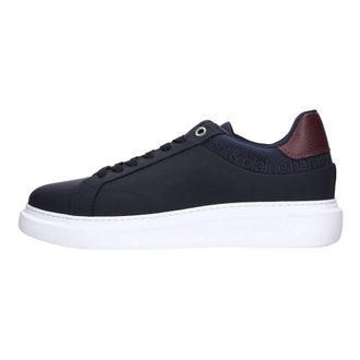 Harmont & Blaine Homme, Chaussures, Bleu, Taille: 45 EU Baskets en cuir et tissu