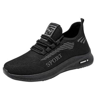 Generic Baskets l&eacute;g&egrave;res pour homme - Chaussures de sport &agrave; lacets - En maille - Respirantes - Soutien de la vo&ucirc;te plantaire - Chaussures orthop&eacute;diques &agrave; fond 