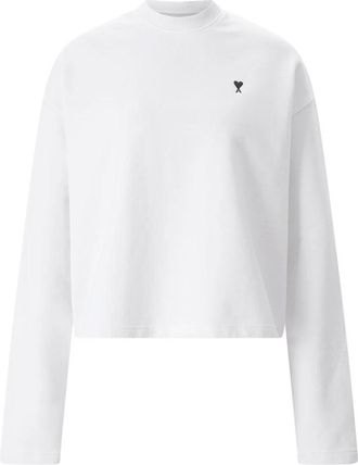 Ami Femme, Sweatshirts et sweats &agrave; capuche, Blanc, Taille: 36 FR SweaT-shirts