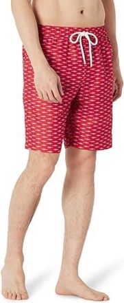 Amazon Essentials Short de Bain à séchage Rapide pour Homme 22,9 cm, Crocodiles Lilas Rouge, Taille XXL