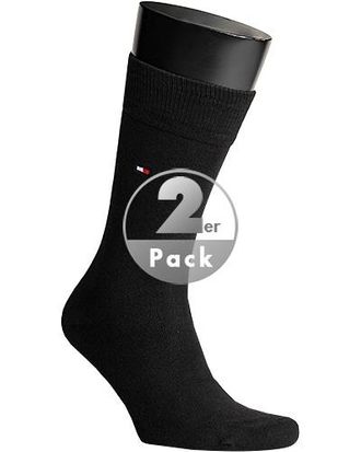 Tommy Hilfiger Herren Socken schwarz Baumwolle & Mix unifarben