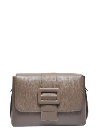 Luisa Vannini Beige Rindsledertasche