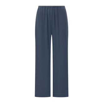 Emporio Armani Hose mit elastischem Bund - - Trousers - Damen - Blau - 2XL