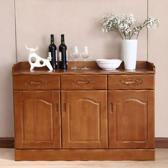 Generic Landhaus-Sideboard, moderner K&uuml;chenbuffetschrank aus Massivholz mit T&uuml;ren und Schubladen f&uuml;r Esszimmer und Flur/Eingangsbereich