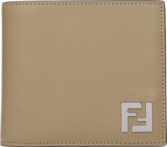 Fendi Hommess Portefeuille Cuir Beige/Sable