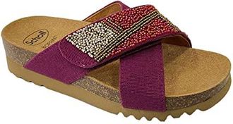 Scholl Femme La Serena Strap, Wine Multi, 38 EU