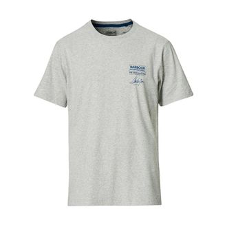 Barbour Homme, Tops, Gris, Taille: XL SMQ Signature T-Shirt Gris