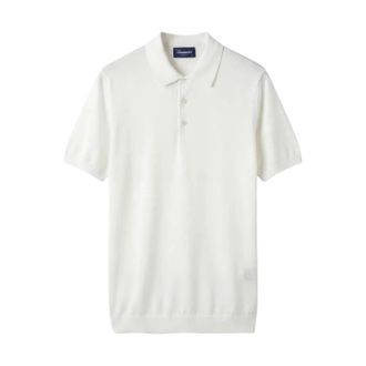 Drumohr Homme, Tops, Blanc, Taille: L Polo MM Rasato