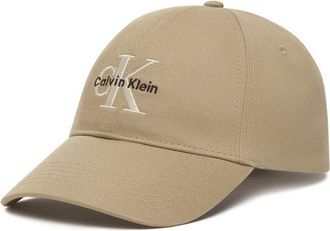 Calvin Klein Cap Monologo Embroidery Baseball Cap LV04G5004G Beige