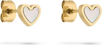 s.Oliver Ohrring - Elegante Ohrstecker aus poliertem Edelstahl - gold - wasserfest & hautfreundlich