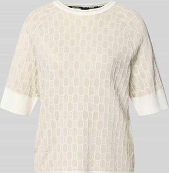 Marc Cain Relaxed Fit Bluse aus Viskose-Mix mit Allover-Logo-Detail