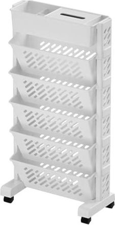 Generic Chariot de biblioth&egrave;que Mobile - &Eacute;tag&egrave;re &agrave; Livres sur roulettes, Rangement, pr&eacute;sentoir Portable, Support Roulant dexcellente qualit&eacute; for l&eacute;cole, la Sa