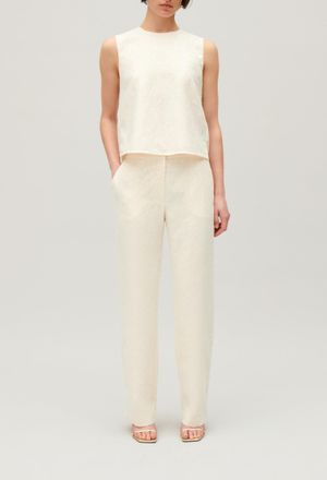 Claudie Pierlot Pantalon sequins &eacute;cru