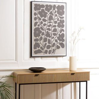 Macabane Macabane - homer - Décoration murale d - 63x93cm en papier japonais, cadre noir