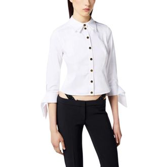 Elisabetta Franchi Damen, Blusen & Hemden, Wei&szlig;, LGr&ouml;&szlig;e
