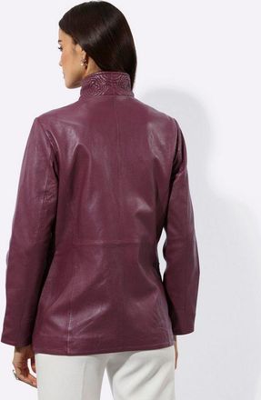 Mainpol Winterjacke Lammnappa-Lederjacke Langarm