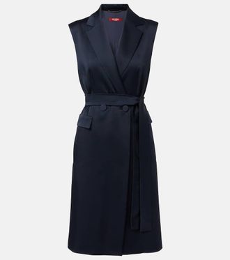 Max Mara Weste Afgano aus Satin