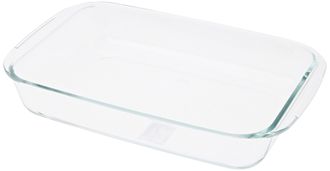 Ibili 480840 Auflaufform Kristall, rechteckig/hoch, Glas, transparent, 40 x 25 x 6 cm