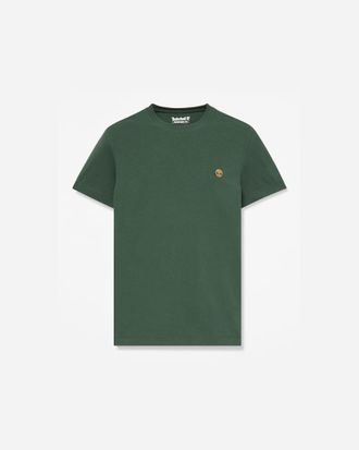 Timberland Dunstan River Kurzarm-T-Shirt mit schmaler Passform f&uuml;r Herren in Dunkelgr&uuml;n, Herren, Gr&uuml;n, Gr&ouml;&szlig;e