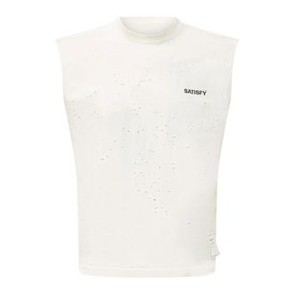 SATISFY Satisfy, Homme, Tops, Beige, Taille: M Hauts sans manches