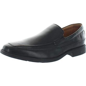 Clarks Femme Tilden Free Loafers-Shoes, Noir Cuir, 45.5 EU Large