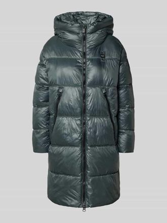 Blauer Steppmantel mit Zweiwege-Rei&szlig;verschluss Modell ARMORY