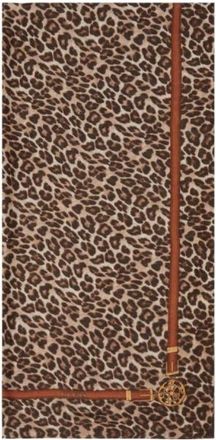 Guess unisex, Accessoires, Brun, Taille: ONE Size Animalier Scarf