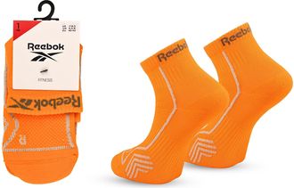 Reebok Technische Fitnesssocken, Unisex, atmungsaktiv, hohe Leistung, f&uuml;r Sport, Fitnessstudio, Training, waschbar, 1 Paar, Gr&ouml;&szlig;e 40-42, Orange, Orange, 40-4
