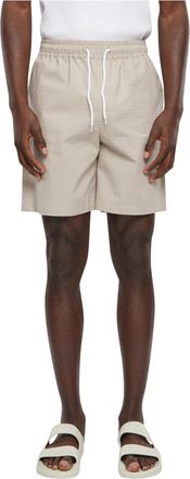 Urban Classics Herren Shorts Basic Seersucker Shorts, Joggshorts für Männer, mit Kordel, aus Baumwolle, erhältlich, Größen S-XXL