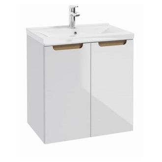 Puma Badezimmerm&ouml;bel mit Waschbecken Stilla 60x60x45 cm wei&szlig; (STILLAD06033U3) - Naturel