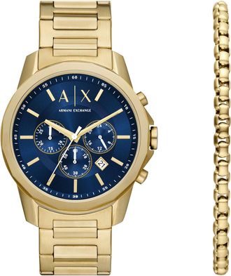 A|X Armani Exchange Uhr Armani Exchange Banks AX7151SET Goldfarben