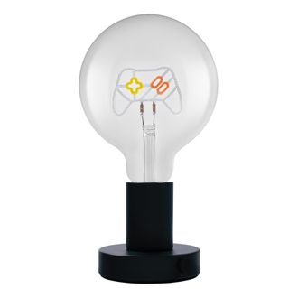 Osram 1906 Letter LED Tischleuchte Controller Schriftzug, Neon, 1,2W, E27, schwarz, kaltwei&szlig;, Textilkabel