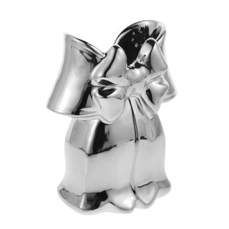 NUOBESTY Keramik-blumenvase mit Schleife Vintage Porzellan Blumentopf Dekorative Tischvase für Getrocknete Blumen Vielseitiger Wohnraum-dekoartikel als Zentral